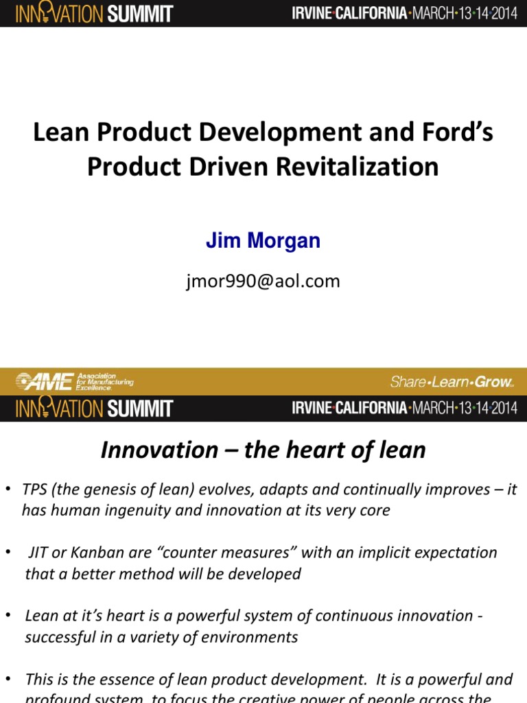 Lean Product Development at Ford | PDF | Lean Manufacturing | Innovation