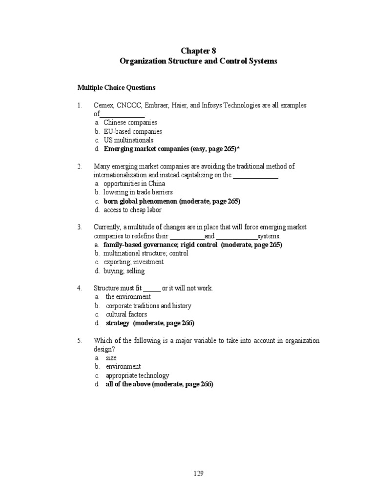 Deresky ch.08 | PDF | Strategic Management | Multinational Corporation