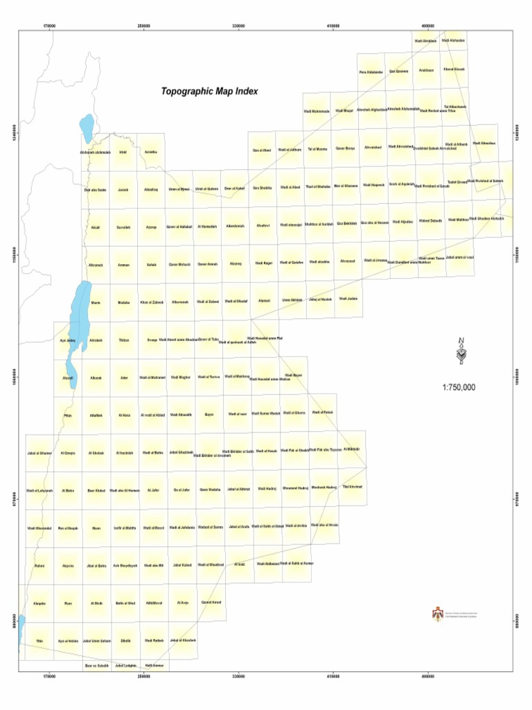 Jordan Topographic Map Index | PDF