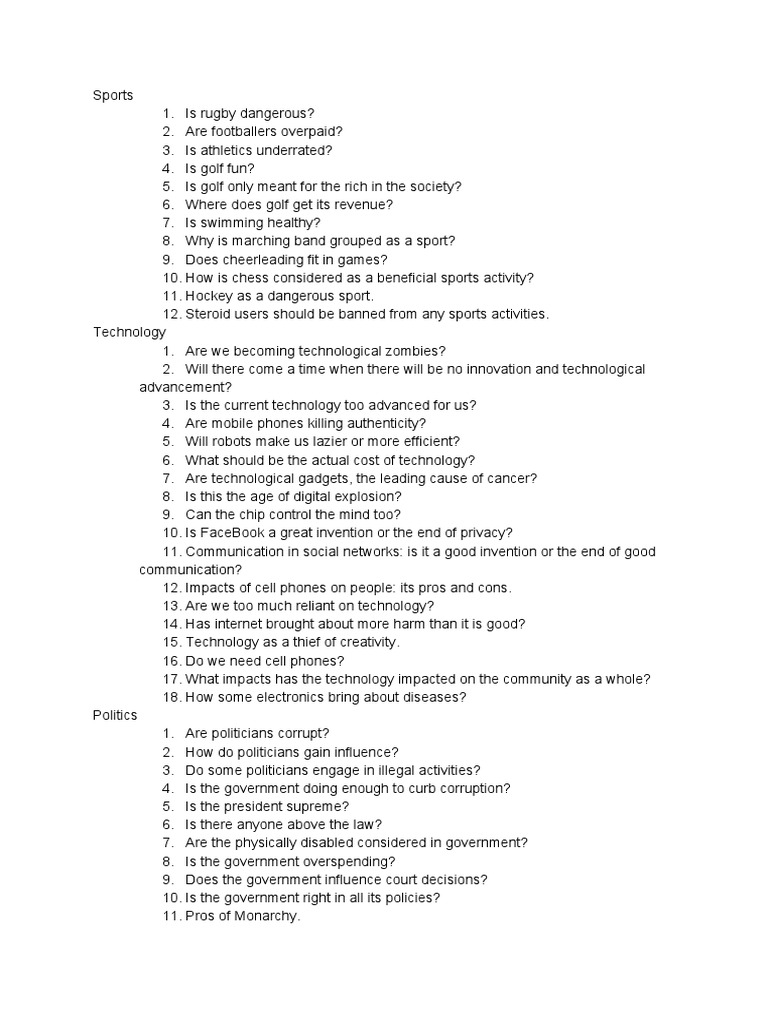 Pop Culture Argumentative Topics | PDF | Social Media | Popular Culture ...