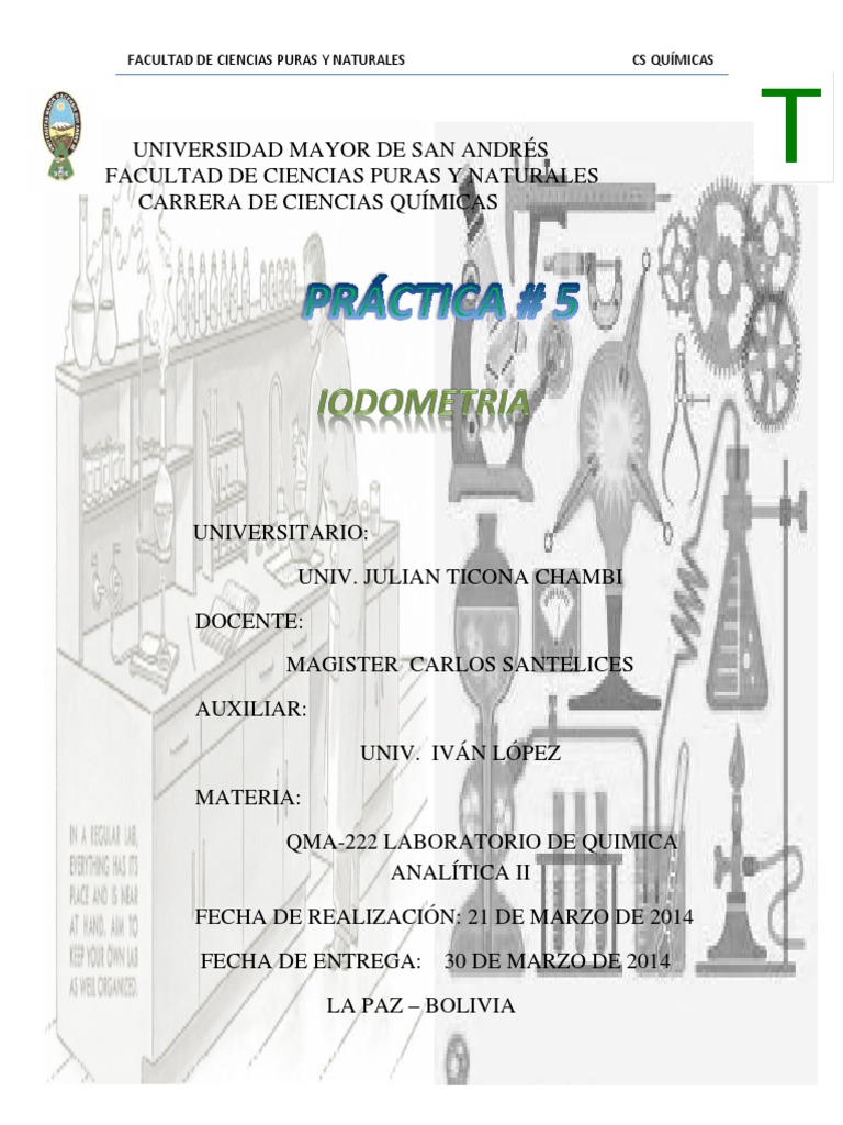 IODOMETRIA | Redox | Valoración