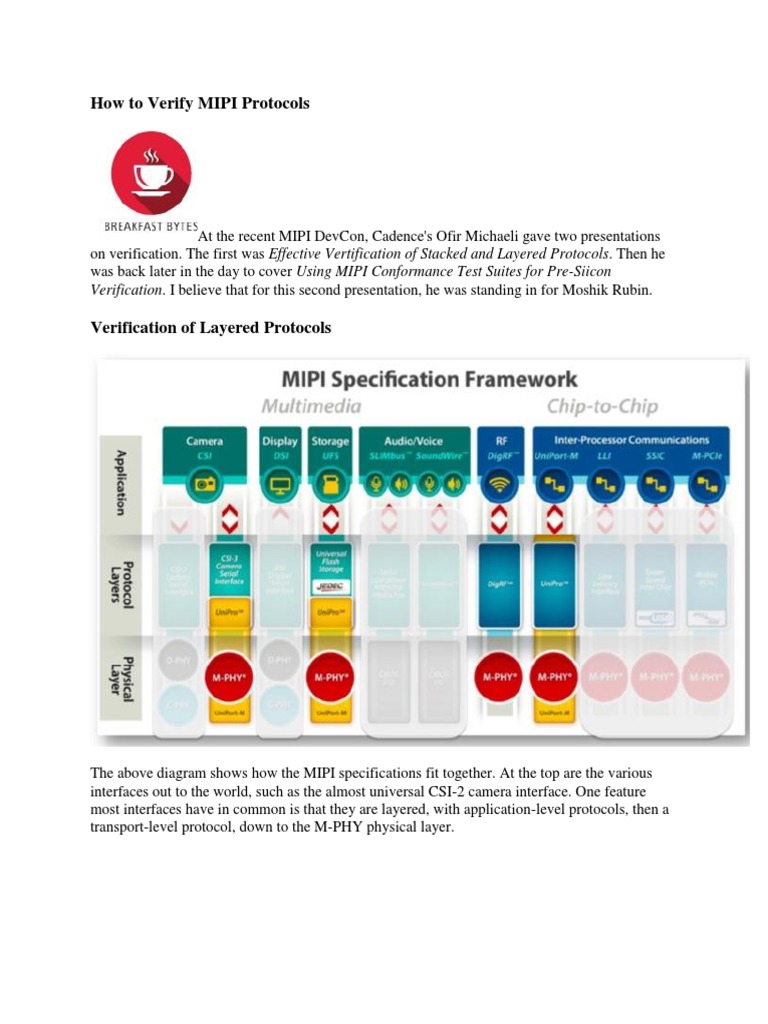 MIPI Protocol Verification Guide | PDF | Communications Protocols ...