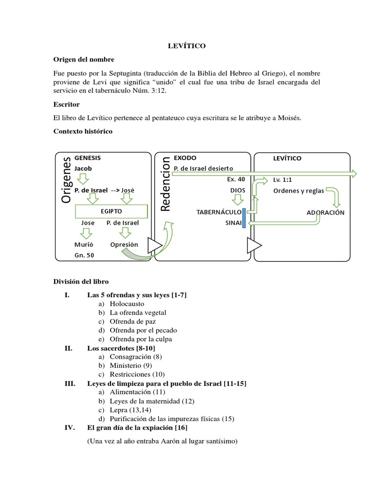 Resumen de Levítico | Libro de Levítico | Biblia