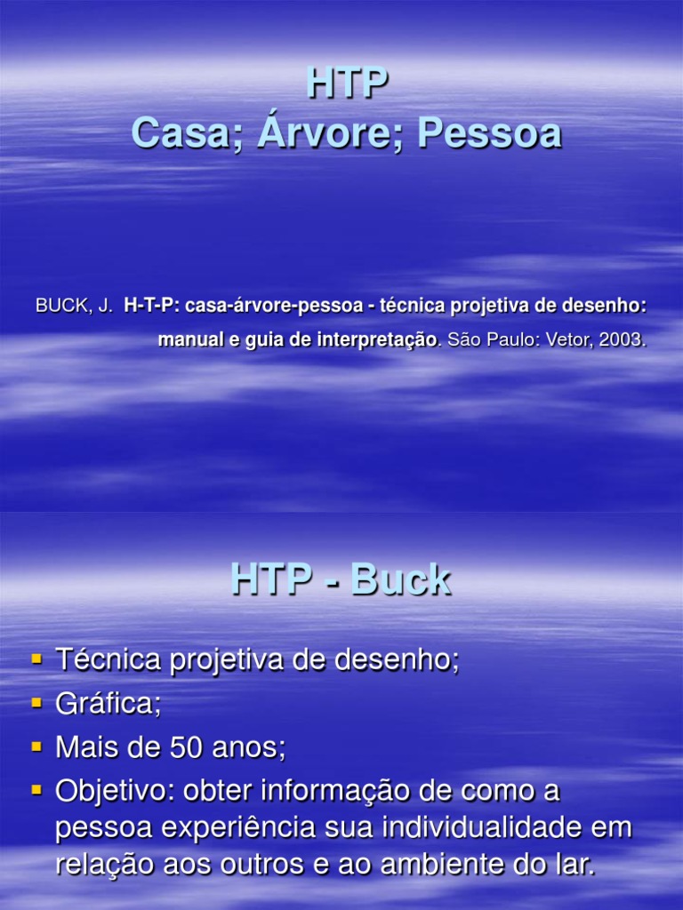 Análise do teste projetivo HTP: características, aplicação e ...