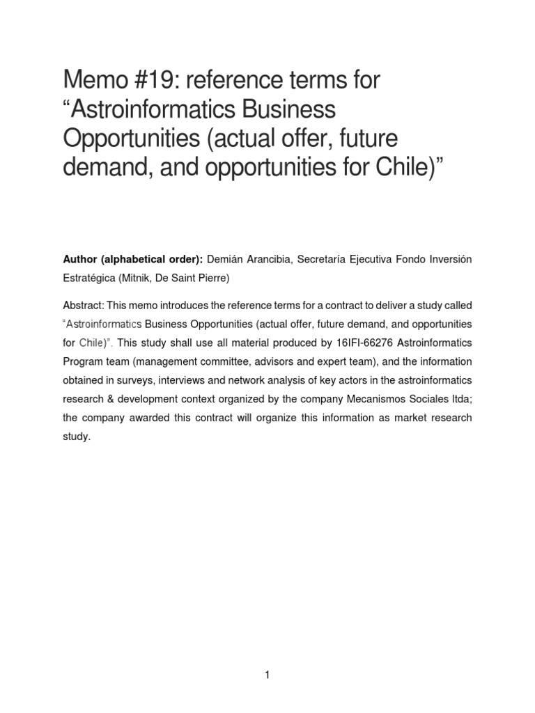 Astroinformatics Initiatives Actual Offer Future Demand and ...