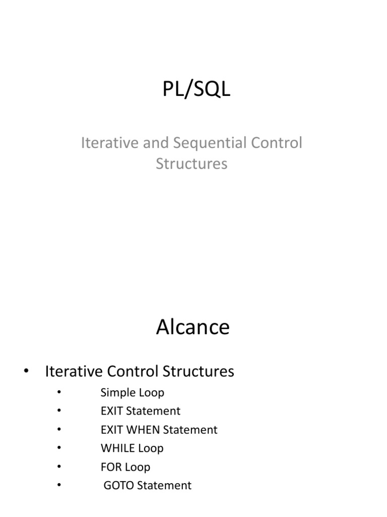 3-PLSQL Bucles | PDF | SQL | Programación de computadoras