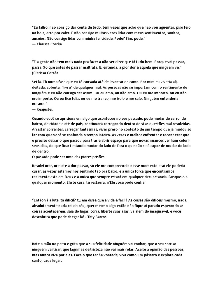 Textos Lindos | PDF | Felicidade | Amor