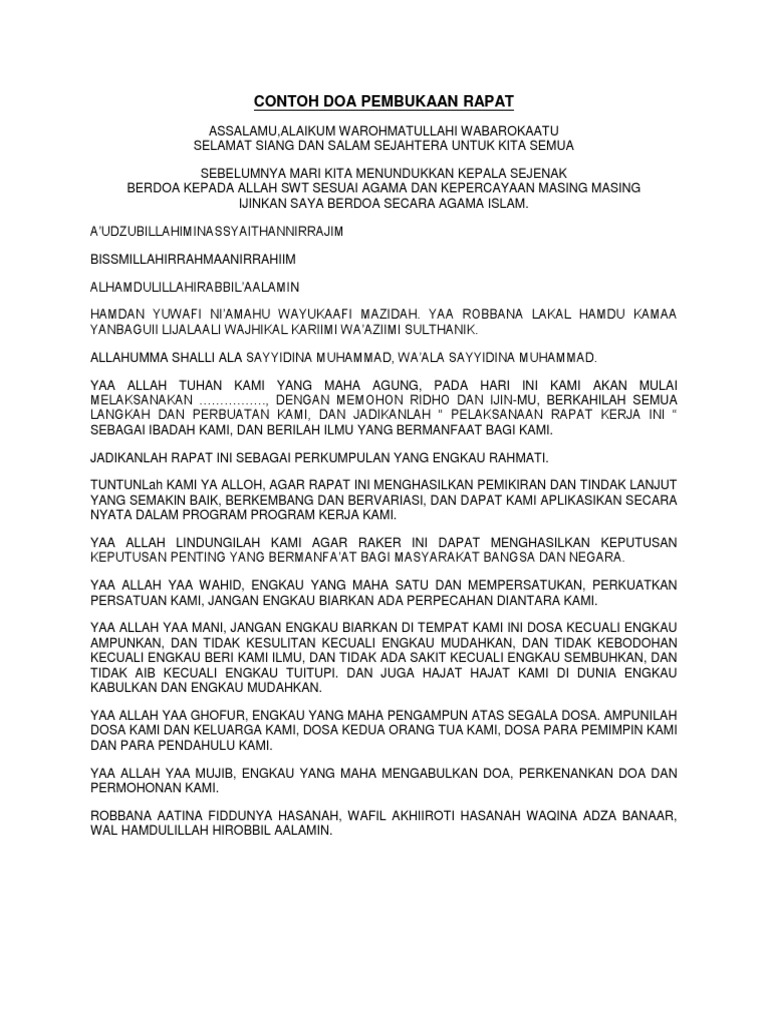 CONTOH DOA PEMBUKAAN RAPAT.docx