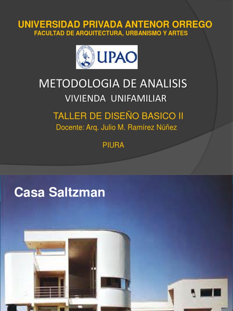 Análisis de la Casa Saltzman de Meier | PDF | Composición (artes ...