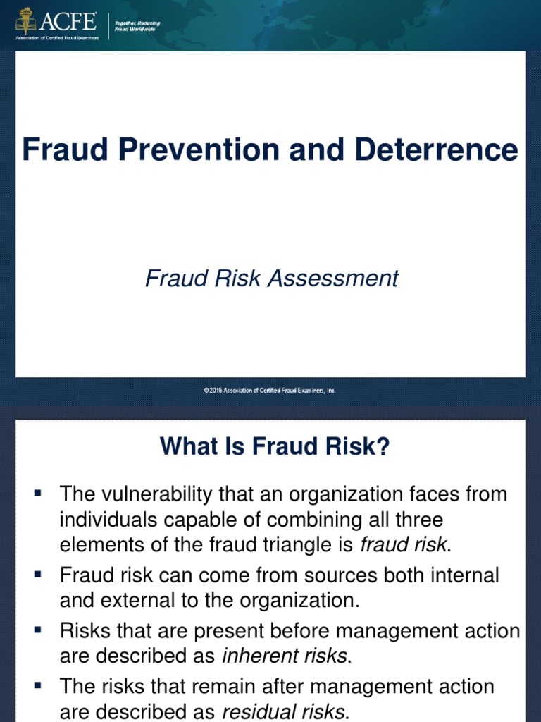 18 Fraud Risk Assessment | PDF | Internal Control | Audit
