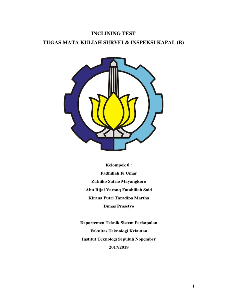 Inclining Test | PDF