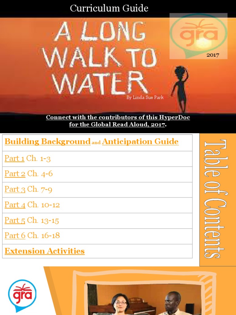 a long walk to water curriculum guide | Sudan | Fiction & Literature ...