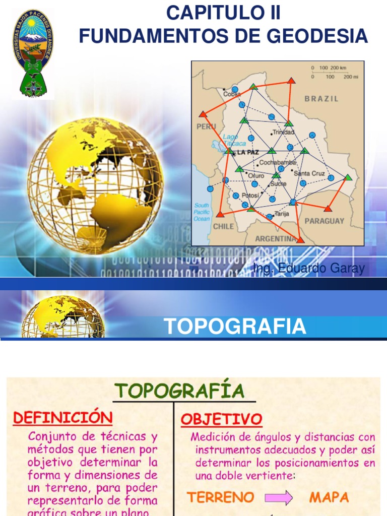 Capitulo II Fundamentos de Geodesia | Geodesia | Geomática