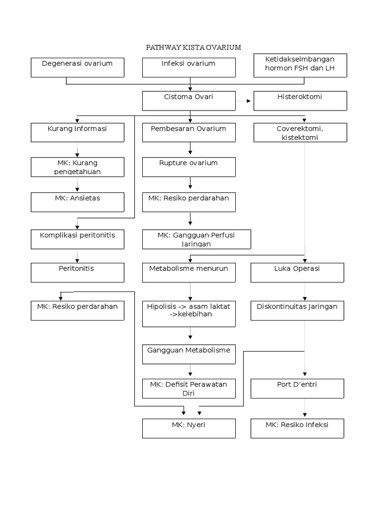 Pathway Kista Ovarium dan Komplikasinya | PDF