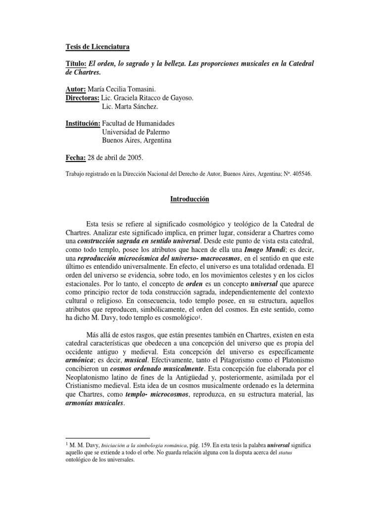 Tomasini, María Cecilia PDF | PDF | Intervalo (música) | Platón