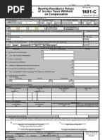 Bir Form No. 1601 C | PDF | Withholding Tax | Payments