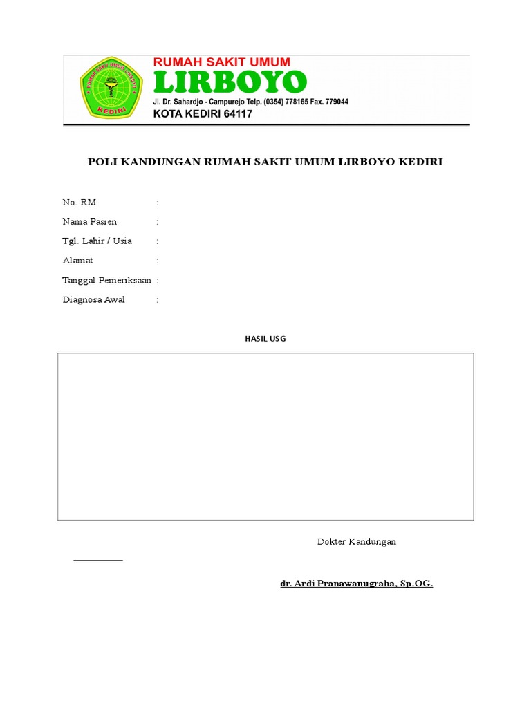 Surat Hasil Usg | PDF