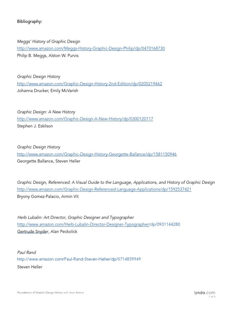 FGDH Bibliography | PDF | Graphic Design | Design