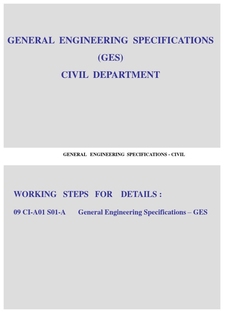 Ges | PDF | Specification (Technical Standard) | Structural Load