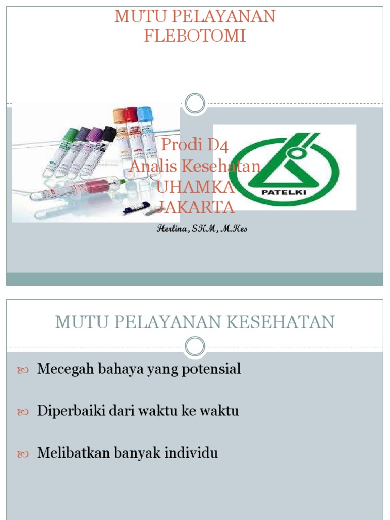 Mutu Flebotomi | PDF