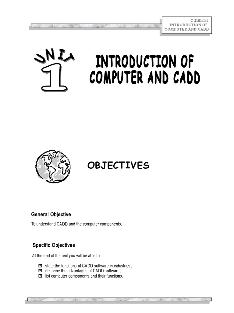 UNIT1 | PDF | Computer Aided Design | Central Processing Unit