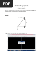 ETABS Tutorial: Trusses: Example 9.1 | PDF | Truss | Building Engineering