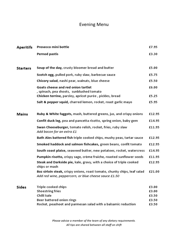 Menu New Layout | PDF | French Fries | Coleslaw