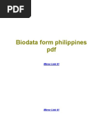 Biodata Format