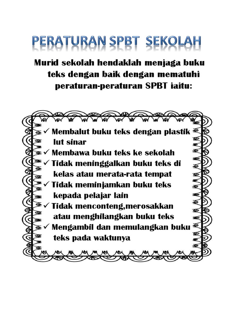 Peraturan SPBT | PDF