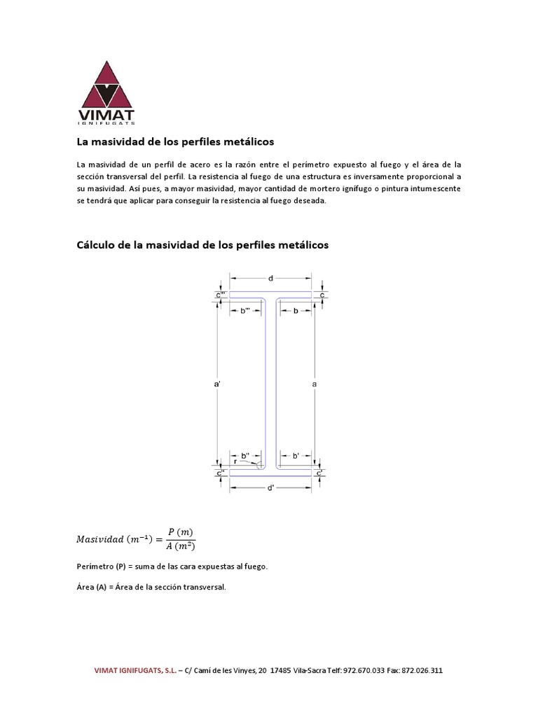 La Masividad de Los Perfiles Metálicos | PDF