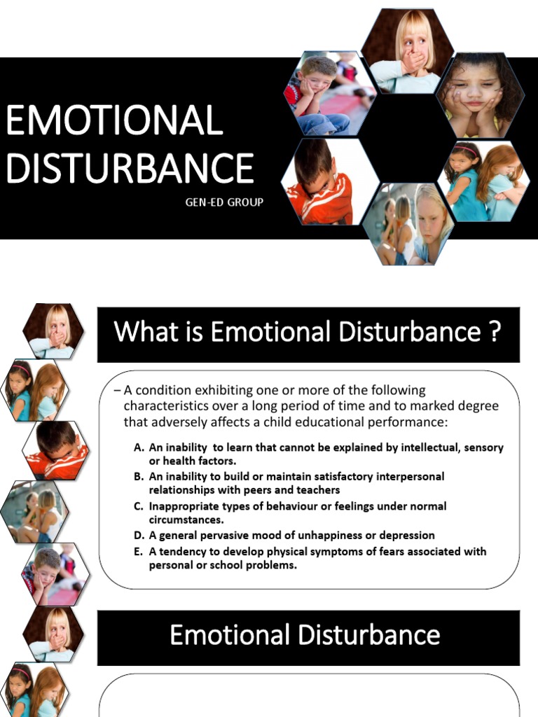 Emotional Disturbance | PDF | Mental Disorder | Anxiety Disorder