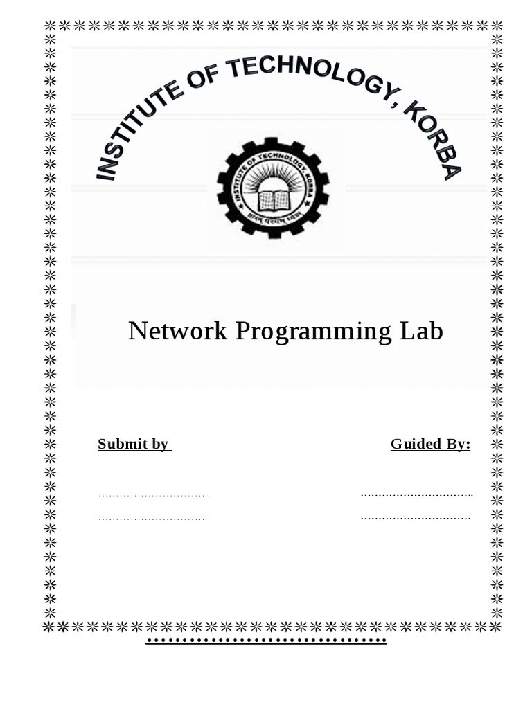 Network Programming Lab: Submit by Guided by | PDF | Transmission Control Protocol | Computer ...