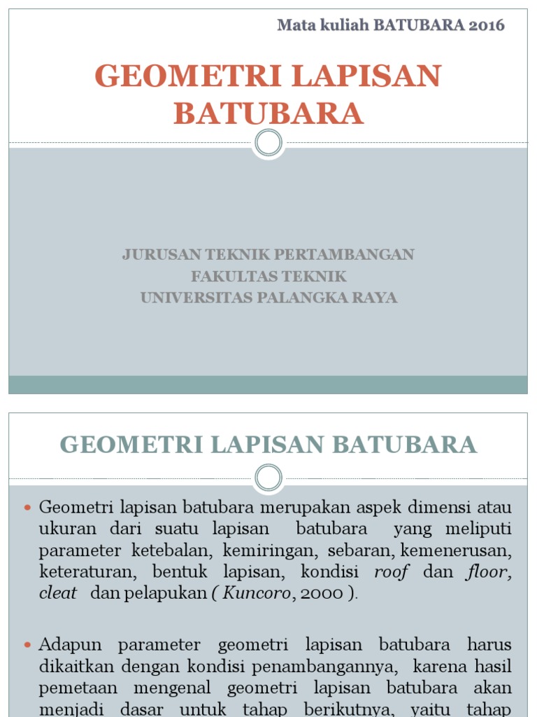 Batubara Geometri | PDF