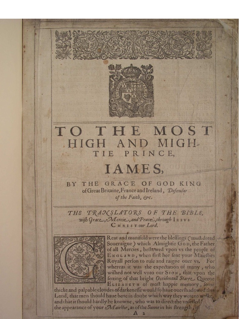 Bible King James Version 1613 Version Scanned | PDF