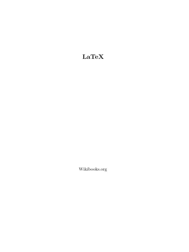 LaTeX PDF | PDF | Te X | Portable Document Format