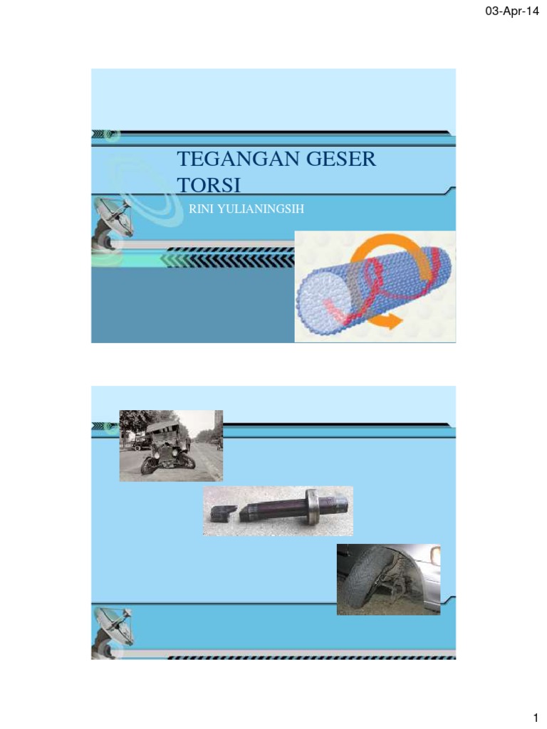 Tegangan Geser Torsi 2014 Rev | PDF