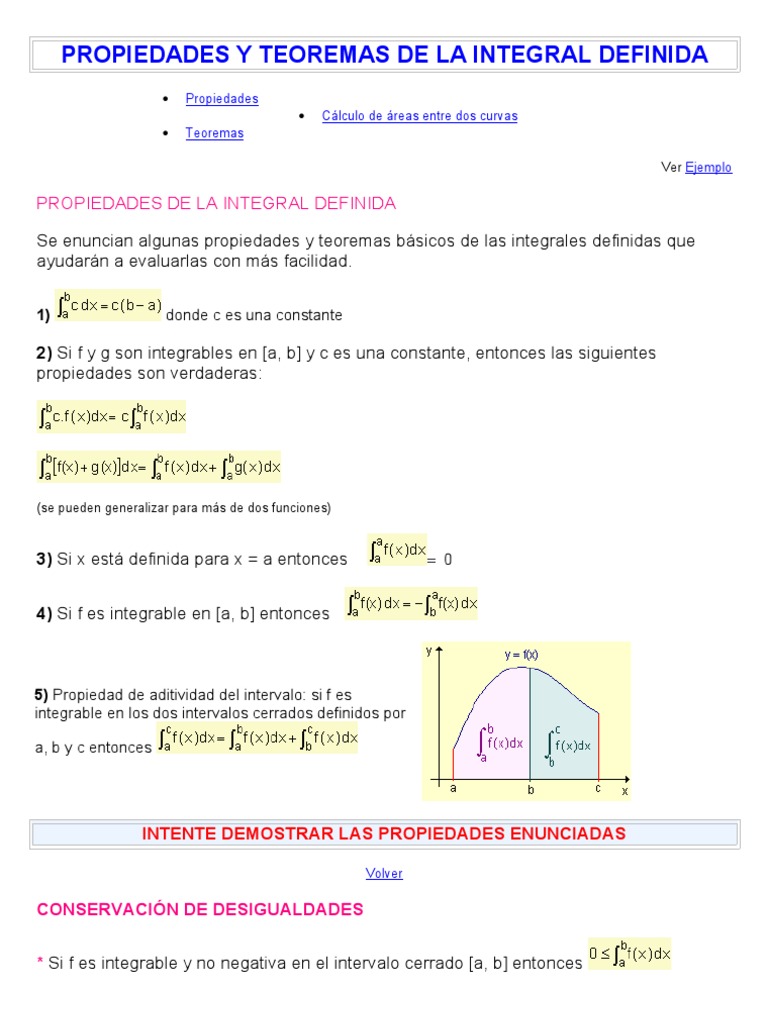 Integral | PDF | Intervalo (Matemáticas) | Integral