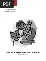 FINAL - CSEC Biology Lab Manual 2022-2024 STUDENT VERSION | PDF ...
