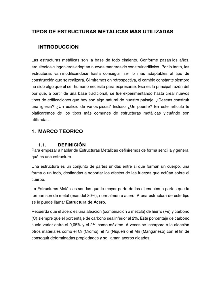 Estructuras Metálicas Comunes | PDF | Bóveda (Arquitectura) | Braguero