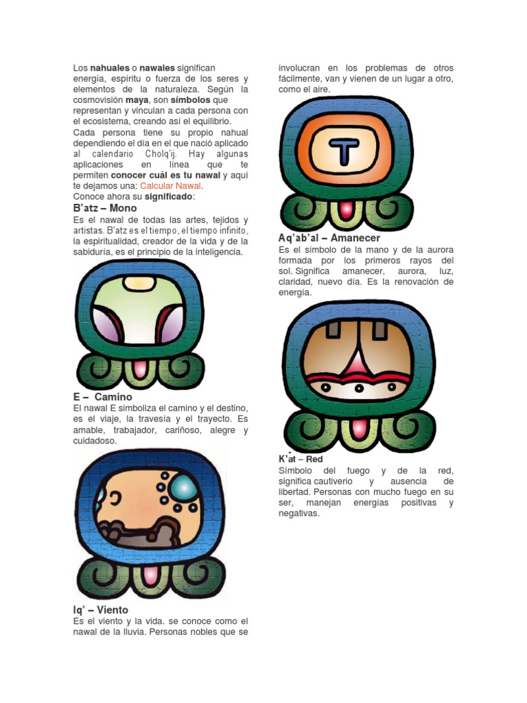 Significado de los Nahuales Mayas | PDF | Naturaleza