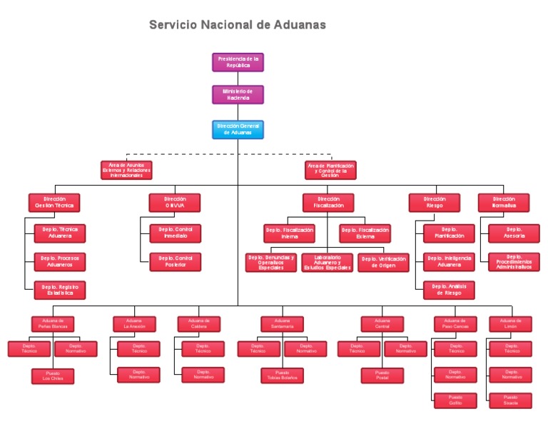 Organigrama Servicio Nacional de Aduanas.pdf | aduana | Business