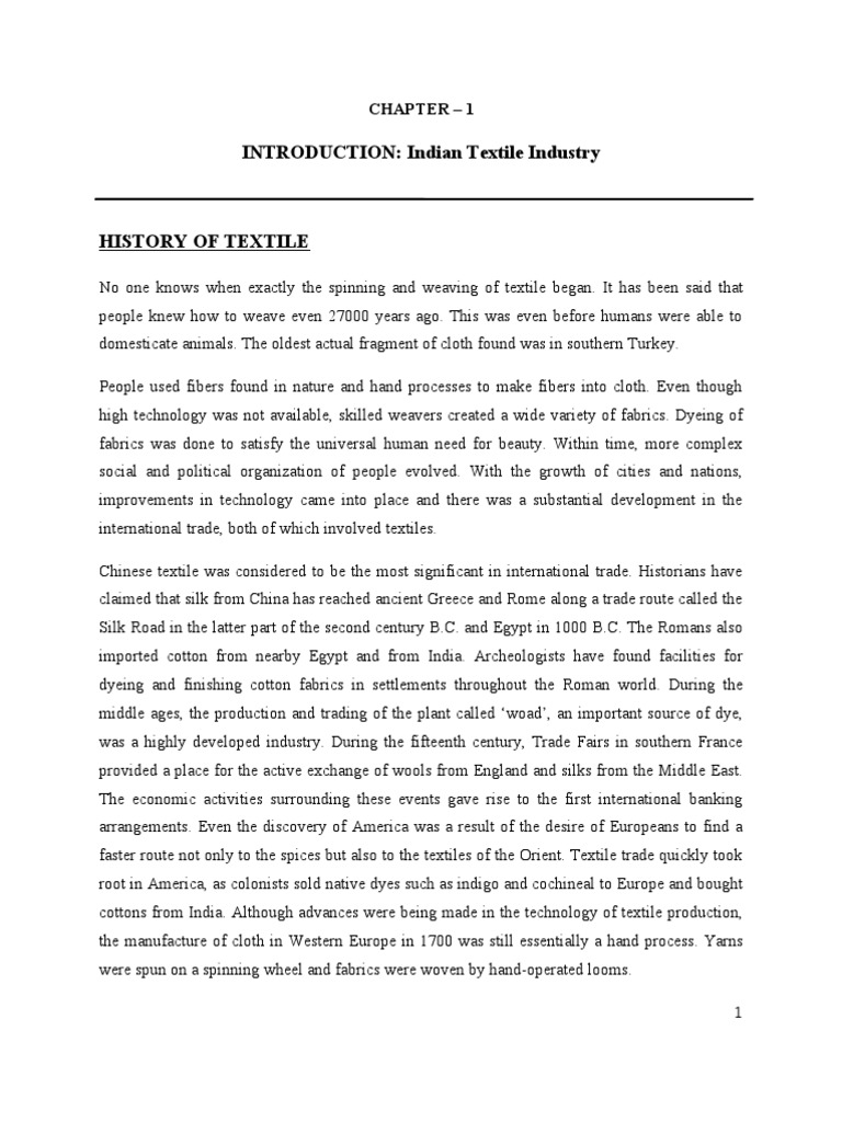 BSL Final Report | PDF | Textile Industry | Spinning (Textiles)