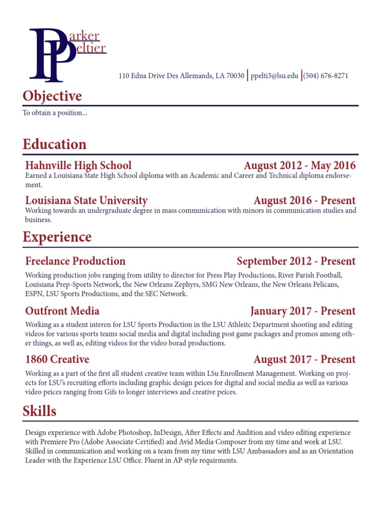 Editable Resume | PDF
