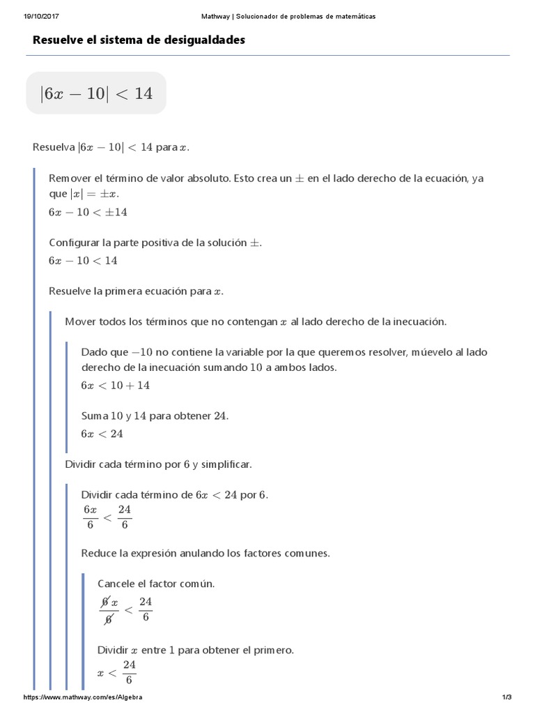 Mathway - Solucionador de Problemas de Matemáticas | PDF | Ecuaciones ...