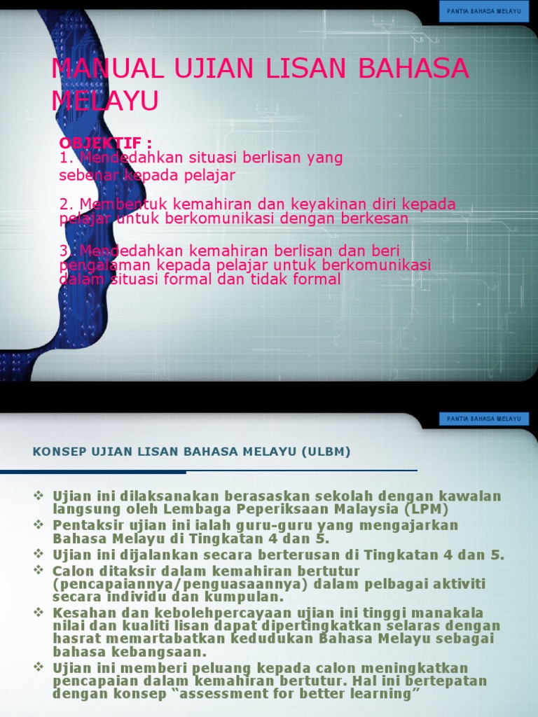Manual Ujian Lisan Bahasa Melayu | PDF