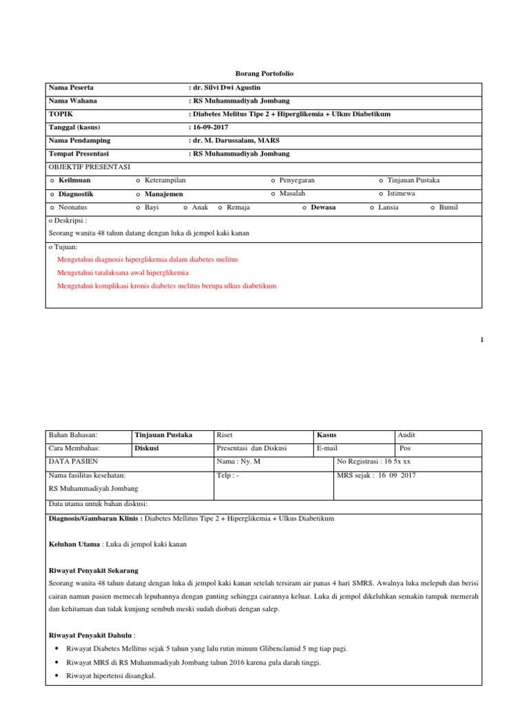 DM Hiperglikemia Ulkus Pedis | PDF