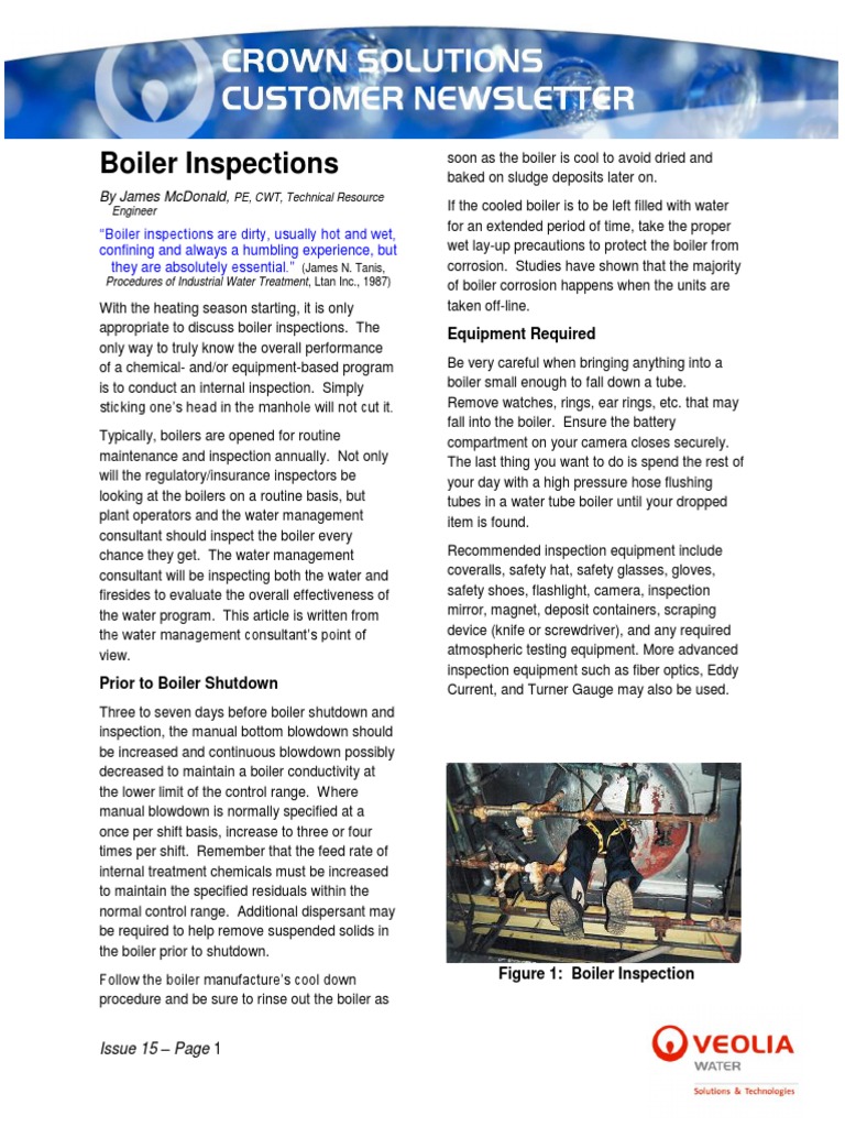 Boiler Inspections Gude | PDF | Boiler | Building Engineering