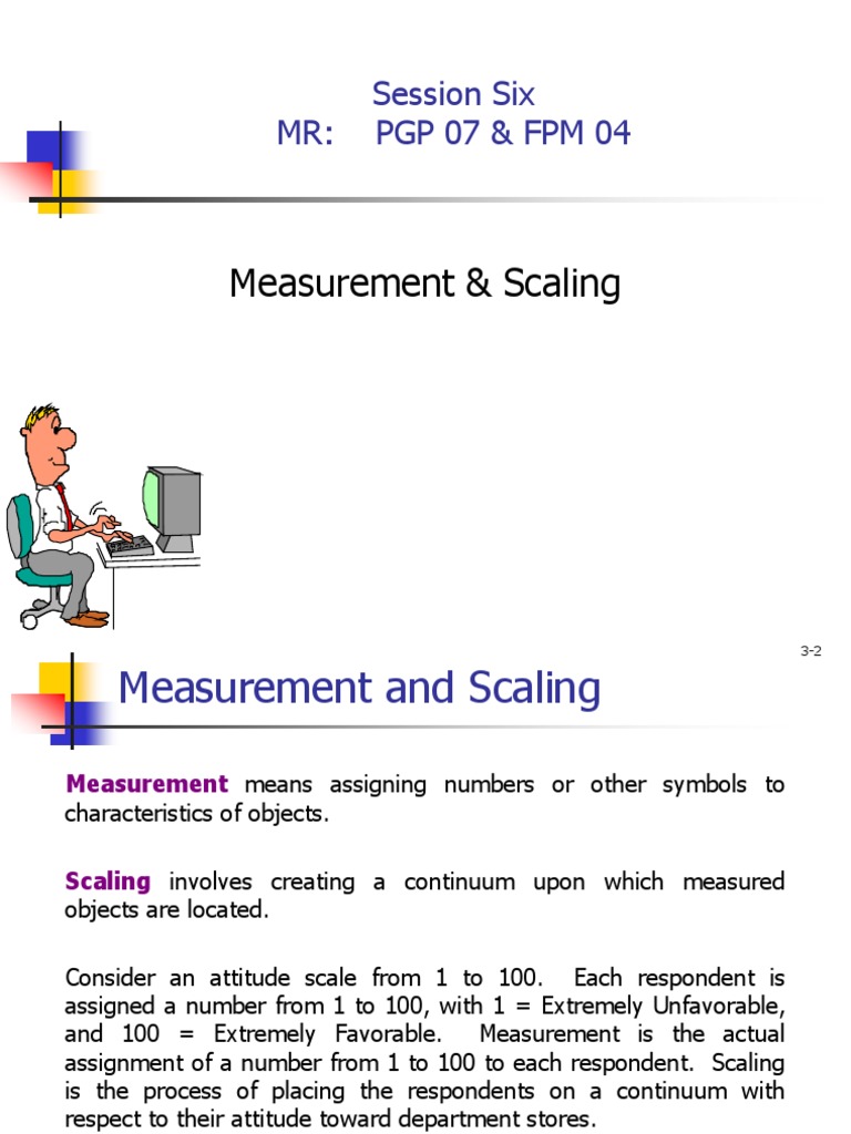 Measurement & Scalling | PDF | Level Of Measurement | Measurement