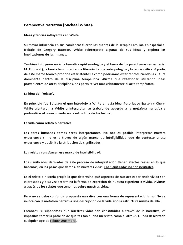Perspectiva Narrativa | PDF | Narrativa | Teoría