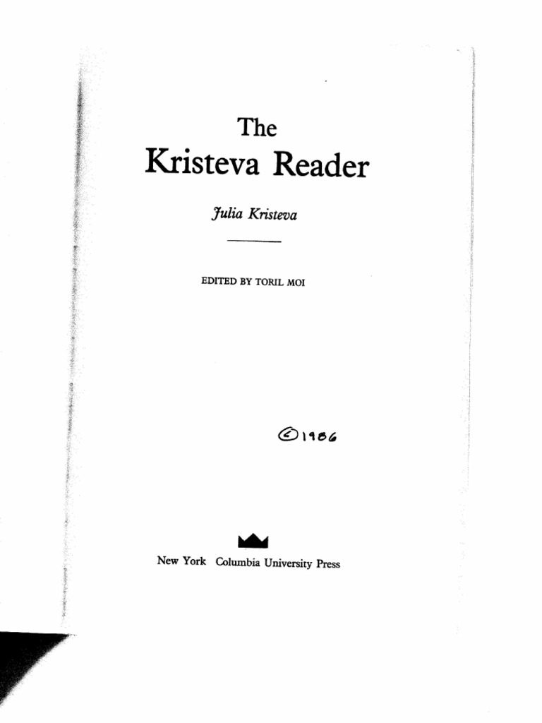 Kristeva Word Dialogue Novel | PDF